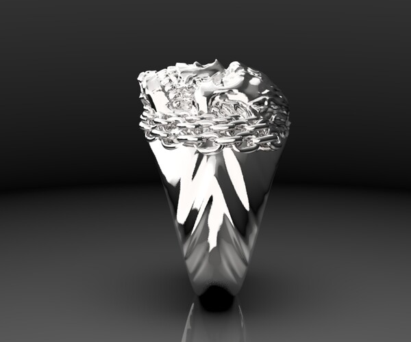 ArtStation - Ghost Rider ring 3D print model | Resources