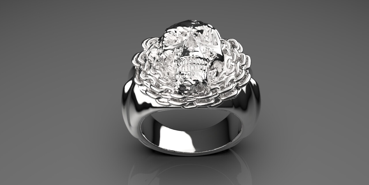 ArtStation - Ghost Rider ring 3D print model | Resources