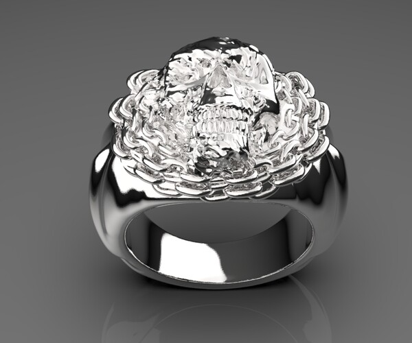 ArtStation - Ghost Rider ring 3D print model | Resources