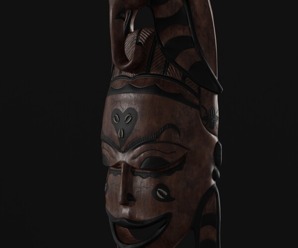 ArtStation - Wooden Hawaiian Mask | Resources