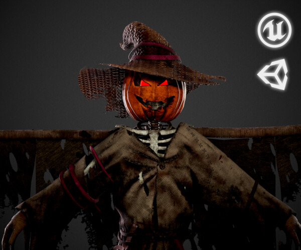 ArtStation - Scarecrow Skeleton | Game Assets