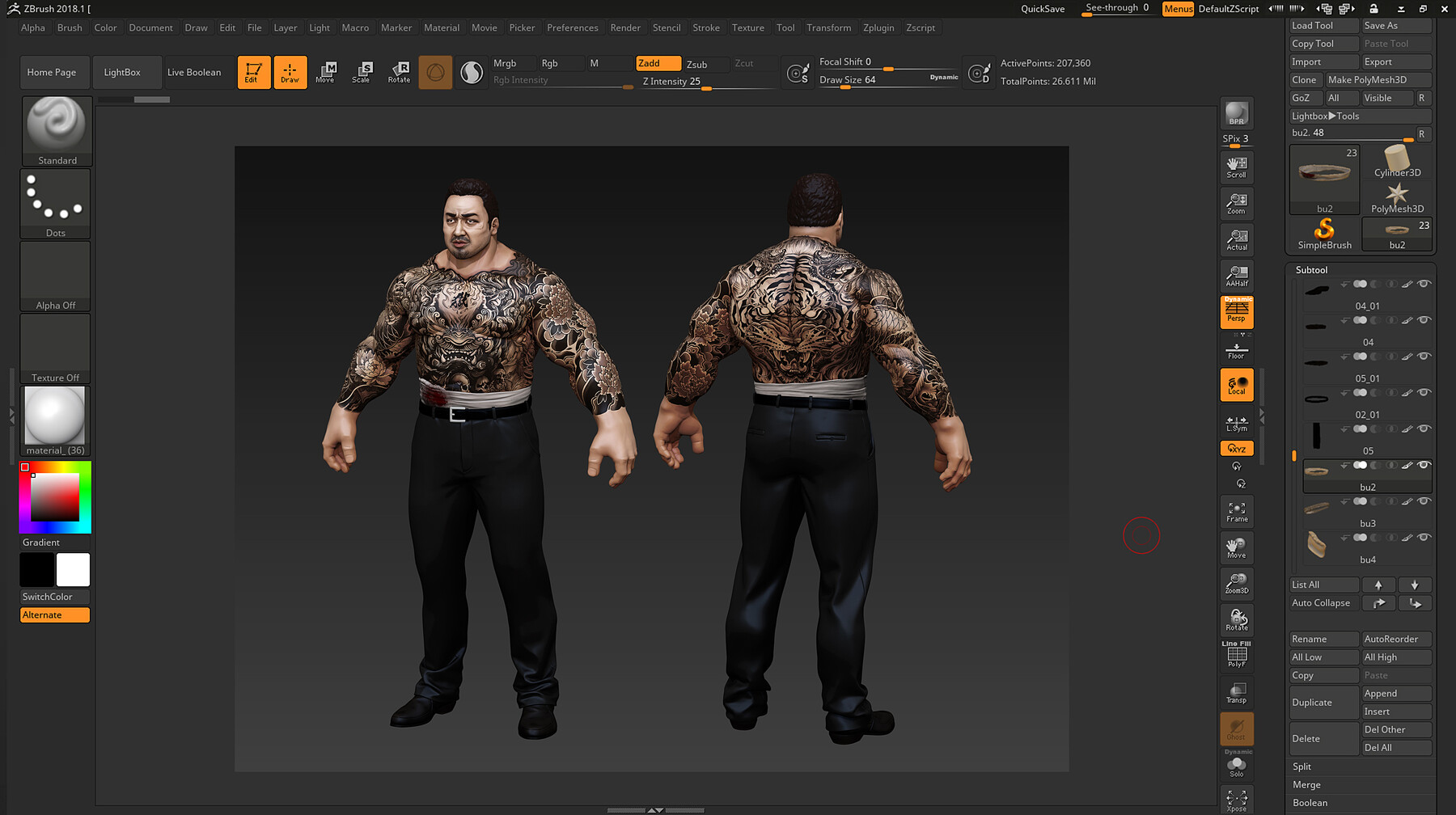 ArtStation - Ma Dong-seok / Don Lee Highpoly+Pose files(Zbrush2018 ...