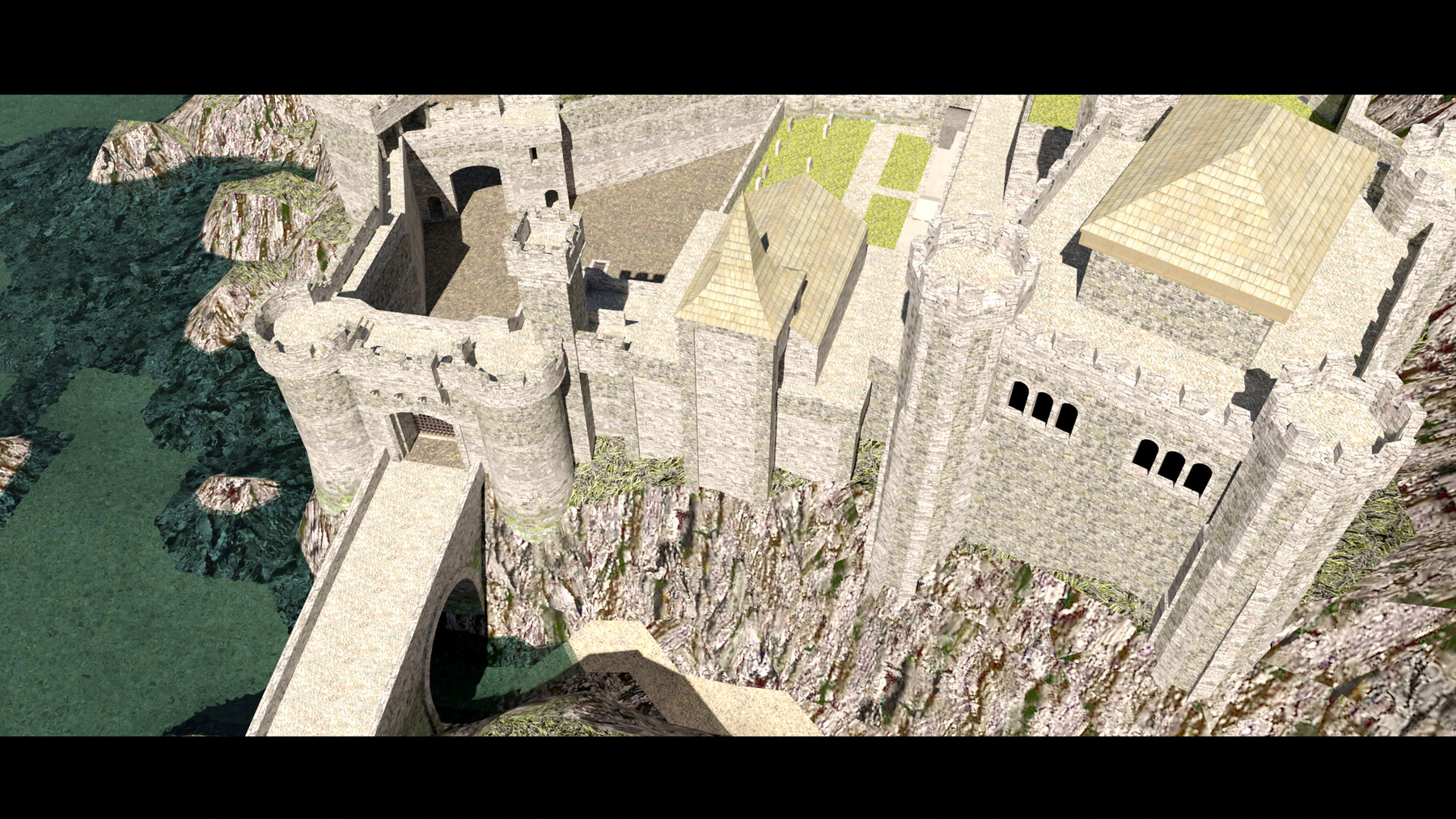 ArtStation - A castle in the mountains- 3d Model | Resources