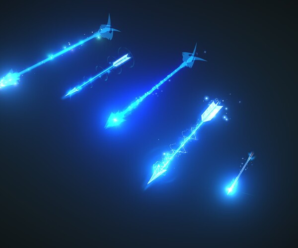ArtStation - Unity VFX - Effect To Arrow Blue | Game Assets