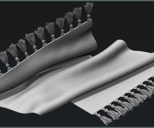 ArtStation - 15 Tassel Trim Curve Brushes + Detail Noise Preset and ...