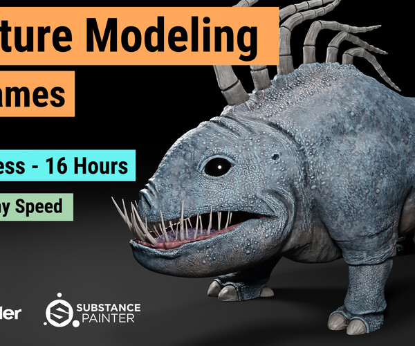 ArtStation - Creature modeling for Games - from a Cube to a full Model ...