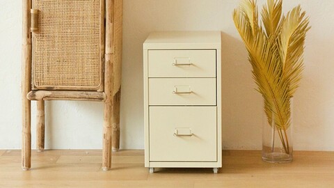 ArtStation - 3 tier iron drawer cabinet | Resources