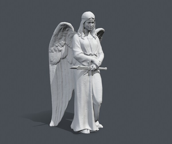 ArtStation - Printable Angel Statue | Game Assets