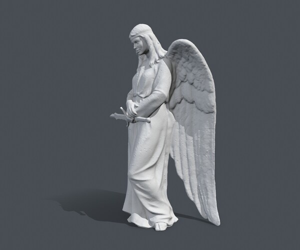 ArtStation - Printable Angel Statue | Game Assets
