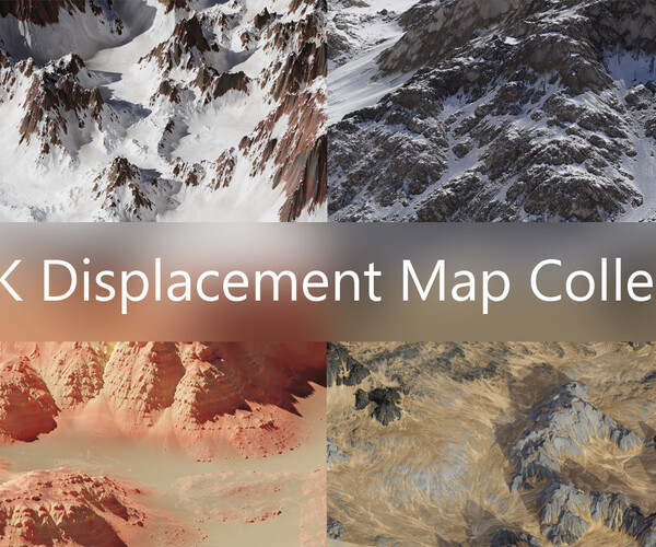 ArtStation - Realistic Terrains Collection Nr. 01 - 40 Displacement ...