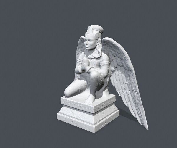 ArtStation - Printable Angel Statue | Game Assets