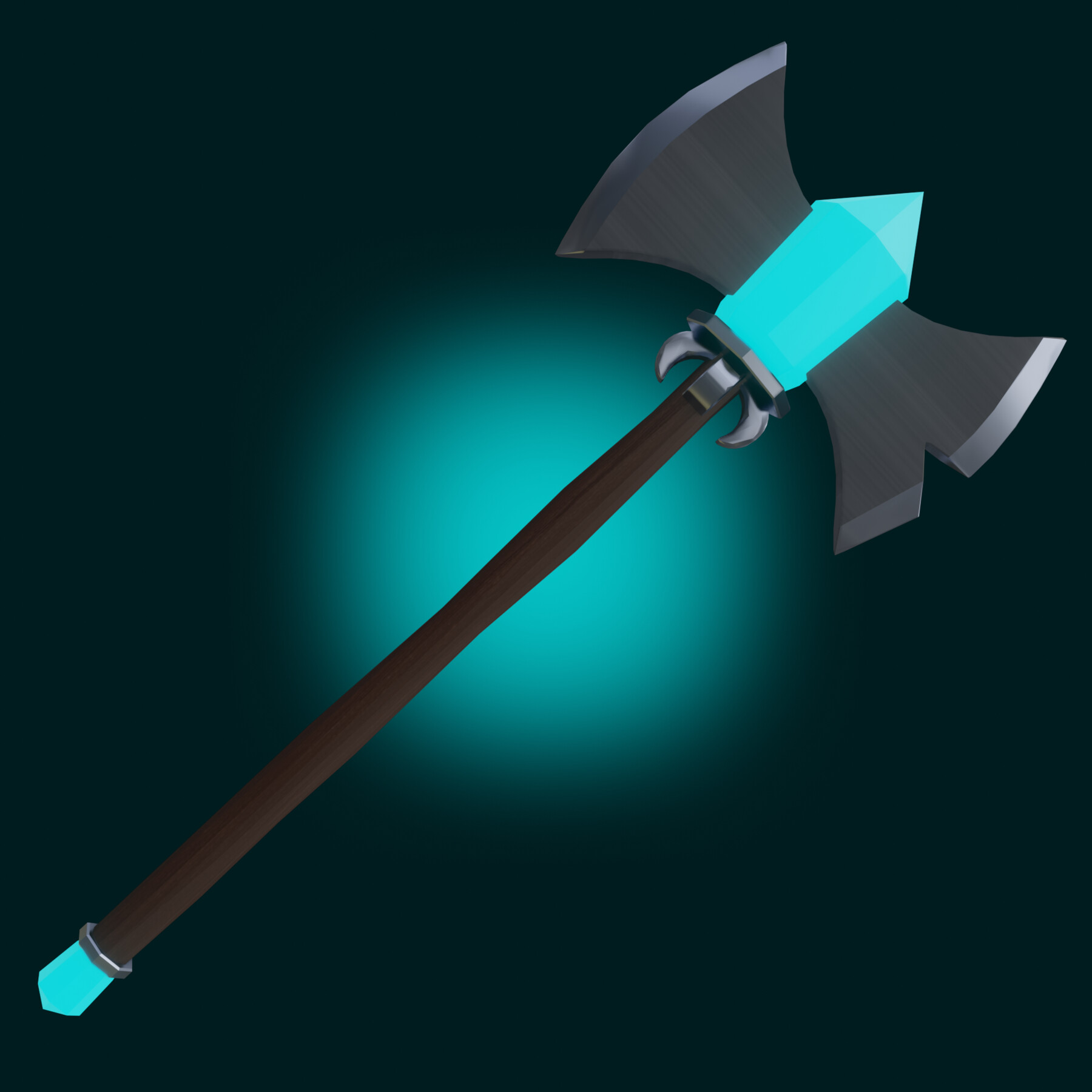 ArtStation - Crystal Axe PBR game ready weapon warrior axe | Game Assets