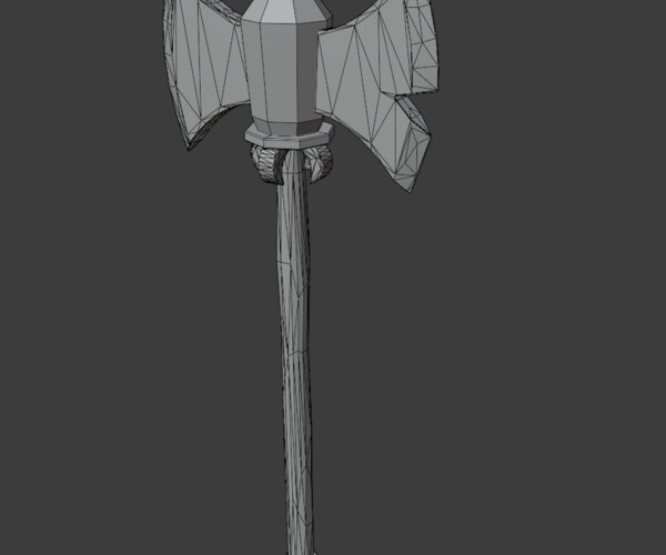 ArtStation - Crystal Axe PBR game ready weapon warrior axe | Game Assets