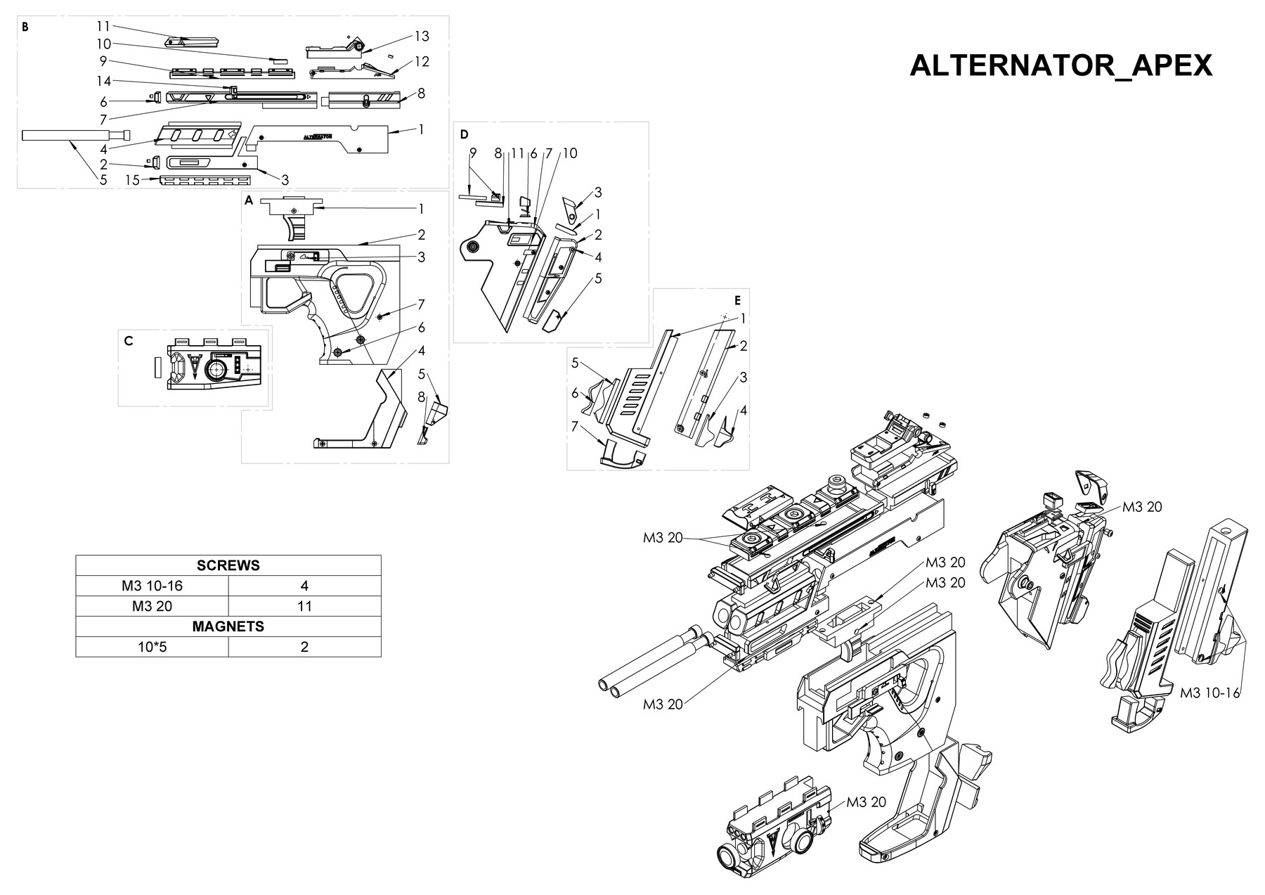 ArtStation - ALTERNATOR - APEX - PRINTABLE 3D MODEL - STL FILES | Resources