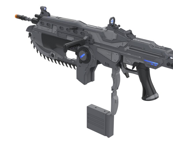 ArtStation - LANCER - GEARS OF WAR - PRINTABLE 3D MODEL - STL FILES ...