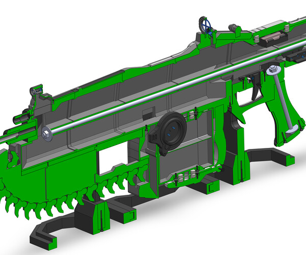 ArtStation - LANCER - GEARS OF WAR - PRINTABLE 3D MODEL - STL FILES ...