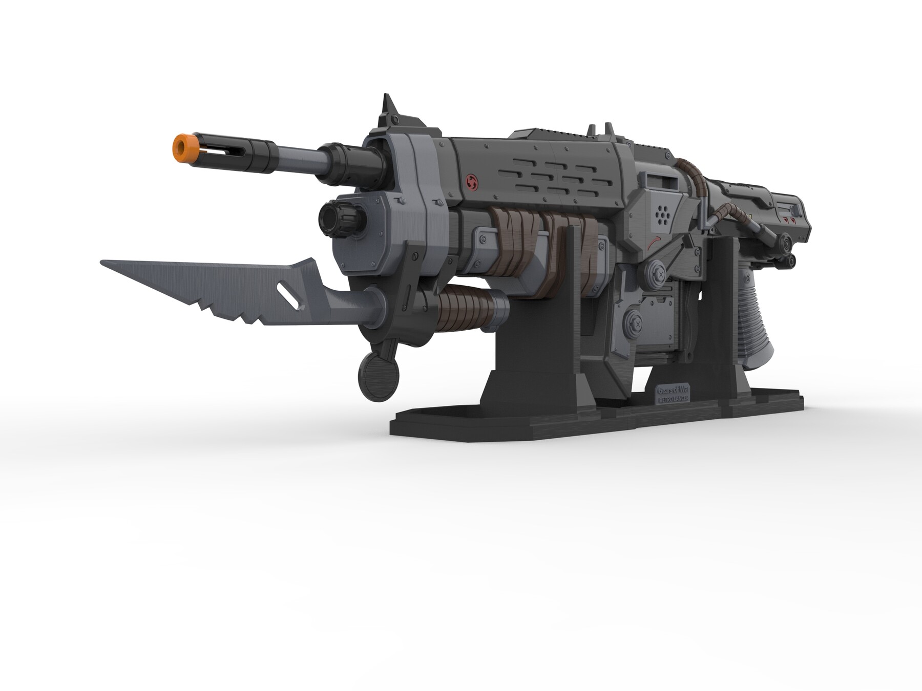 ArtStation - RETRO LANCER - GEARS OF WAR - PRINTABLE 3D MODEL - STL ...