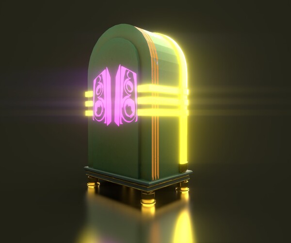 ArtStation - Neon Jukebox | Game Assets