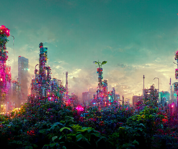 ArtStation - Overgrown City | Artworks