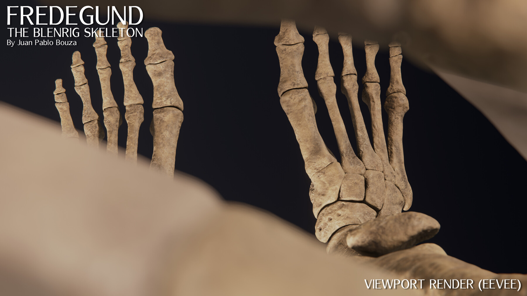 ArtStation - Fredegund - The BlenRig Skeleton | Resources