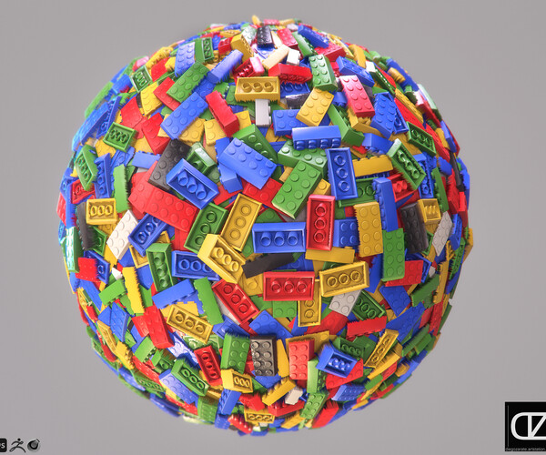 ArtStation - PBR - LEGO - 4K MATERIAL + .SBS GRAPH | Game Assets