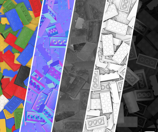 ArtStation - PBR - LEGO - 4K MATERIAL + .SBS GRAPH | Game Assets