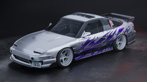 ArtStation - Nissan 180sx | Resources