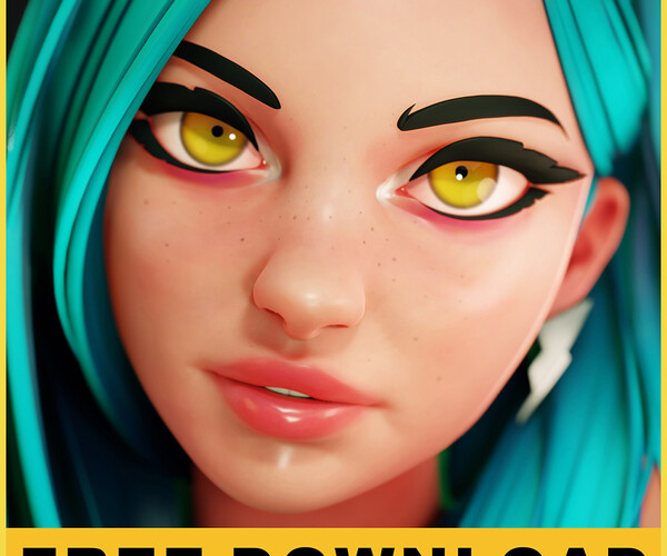 ArtStation - The CYAN Girl | Resources