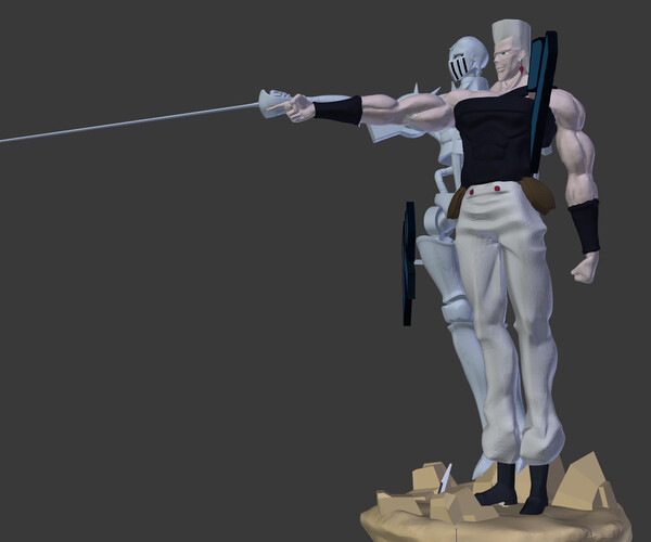 ArtStation - Polnareff and Silver Chariot 3D print model | Resources
