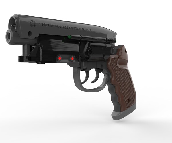 ArtStation - DECKARD'S PISTOL - BLADE RUNNER - PRINTABLE 3D MODEL - STL ...