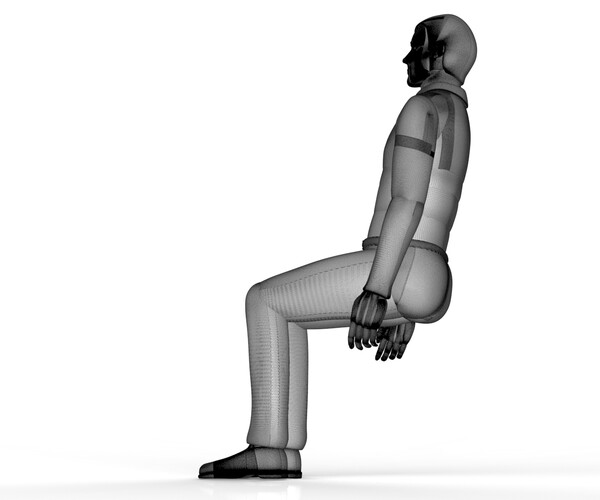 ArtStation - Sitting Manikin | Resources
