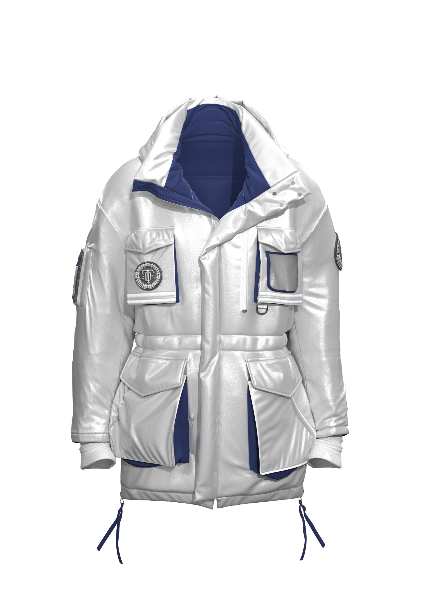 ArtStation - Realistic winter down jacket - free | Game Assets