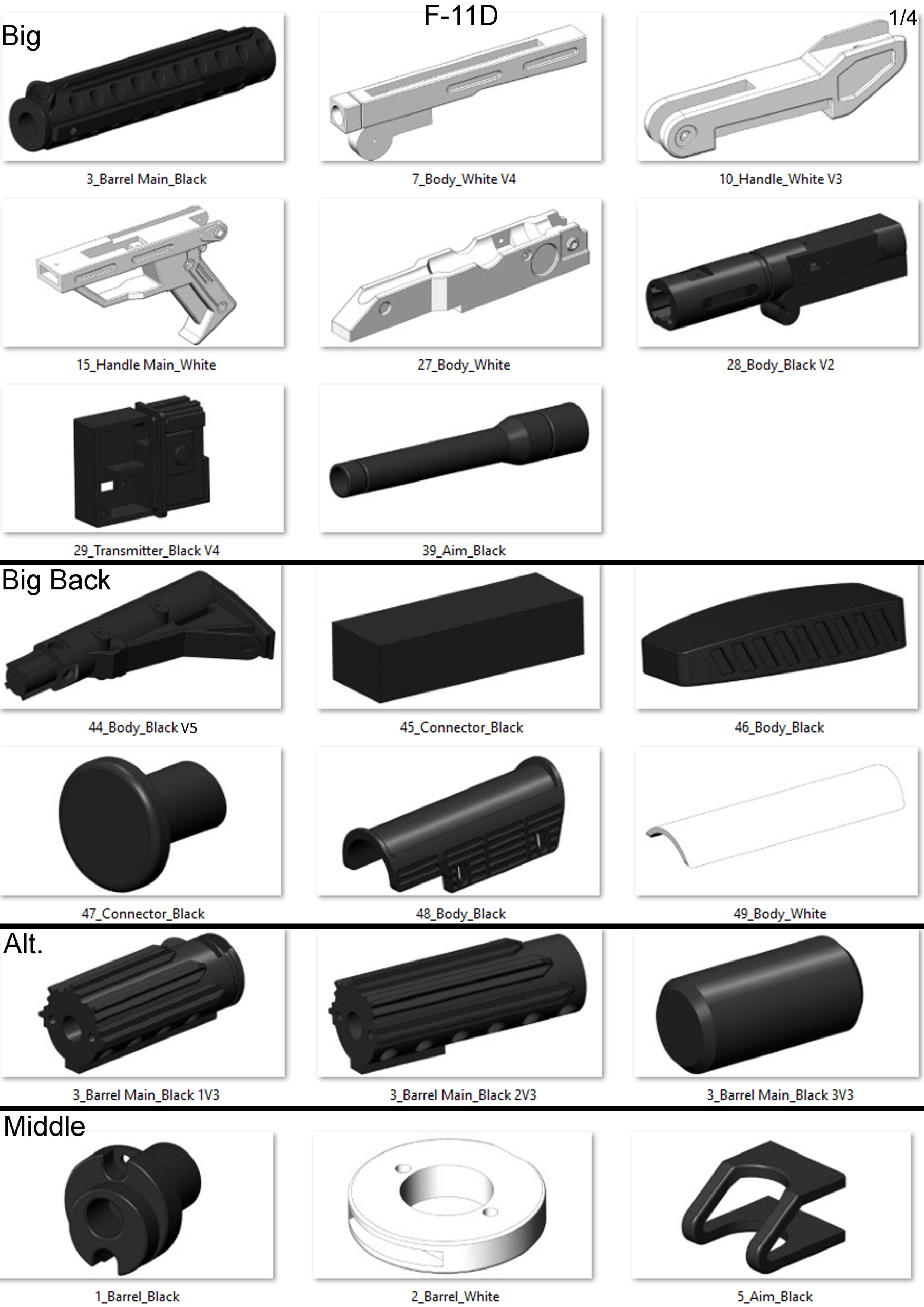 ArtStation - F11D - STAR WARS - PRINTABLE 3D MODEL - STL FILES | Resources