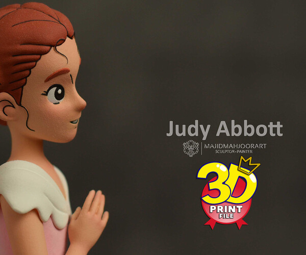 ArtStation - Judy Abbott 3d print model ( ready for 3D print ) with UV ...