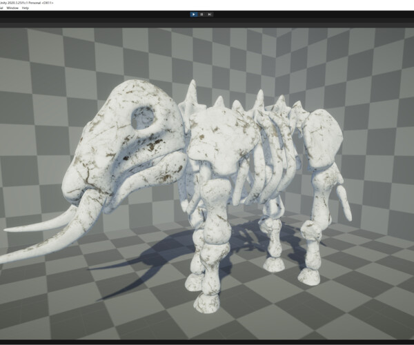 ArtStation - Elephant Skeleton | Game Assets
