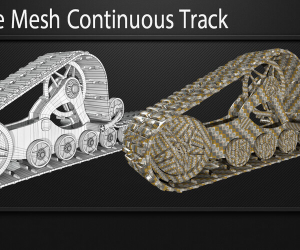 ArtStation - 20 Base Mesh Continuous Track _ Vol 02 (Game Ready) | Game ...