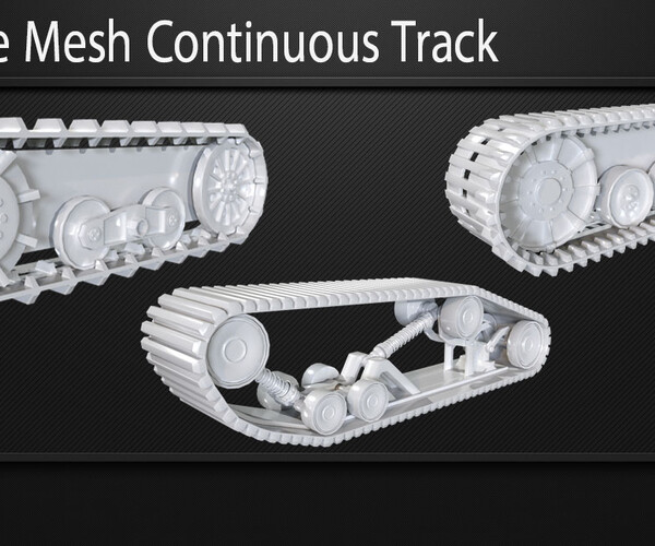 ArtStation - 20 Base Mesh Continuous Track _ Vol 02 (Game Ready) | Game ...