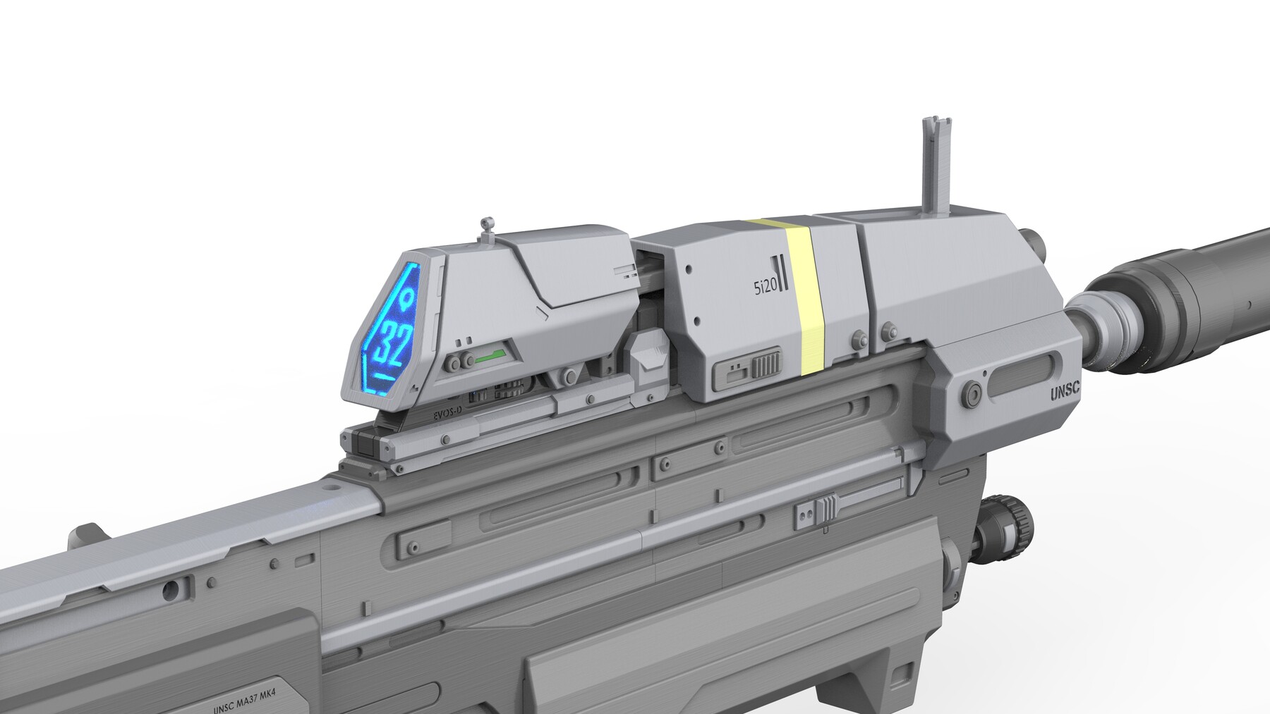 ArtStation - MA37 RIFLE - HALO - PRINTABLE 3D MODEL - STL FILES | Resources