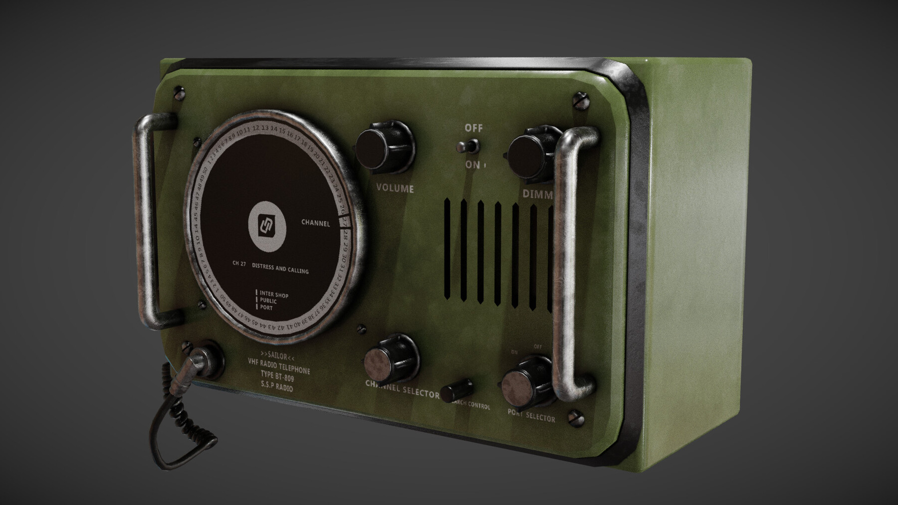 ArtStation - comminucation radio telephone | Game Assets