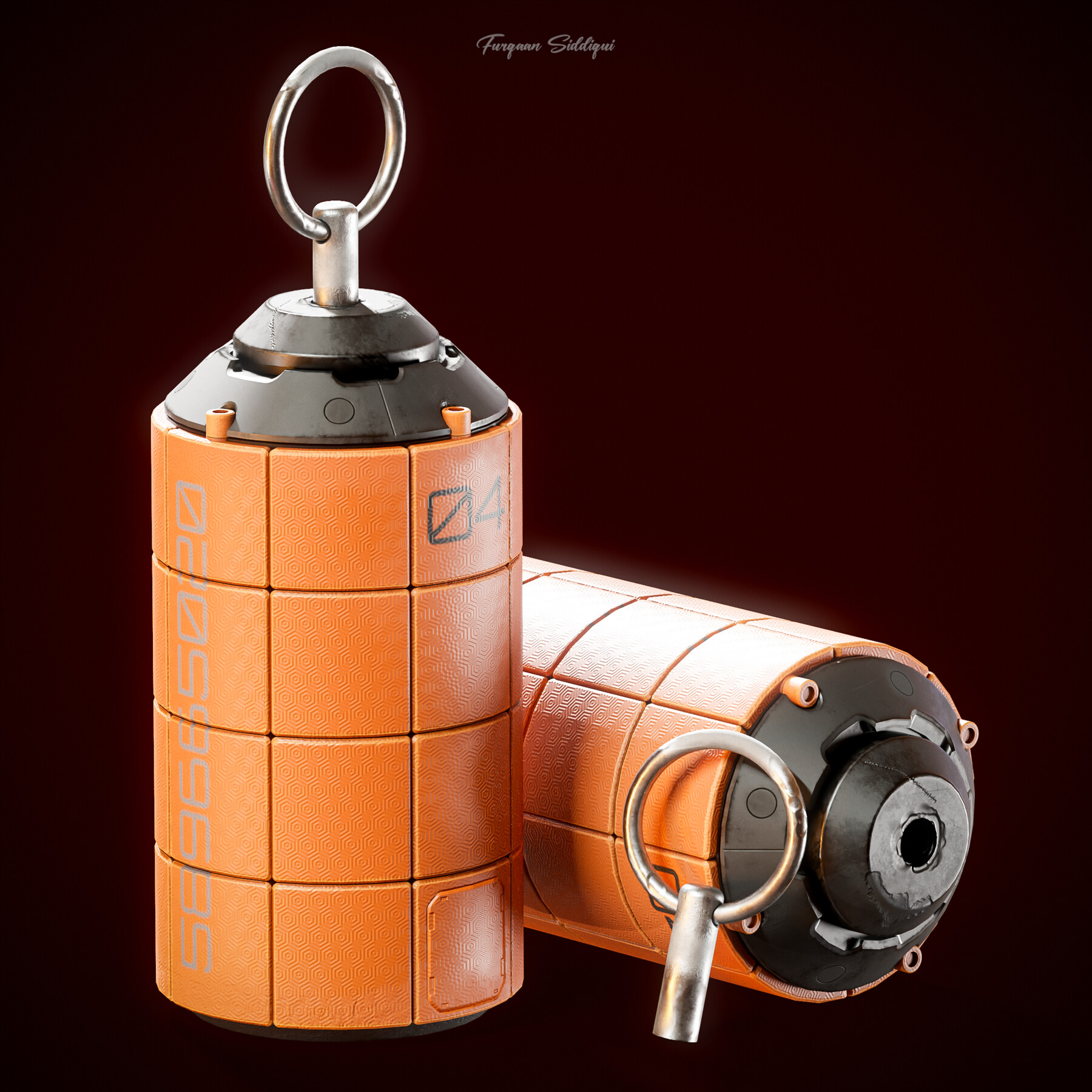 ArtStation - Sci-fi Bio Grenade PBR | Game Assets