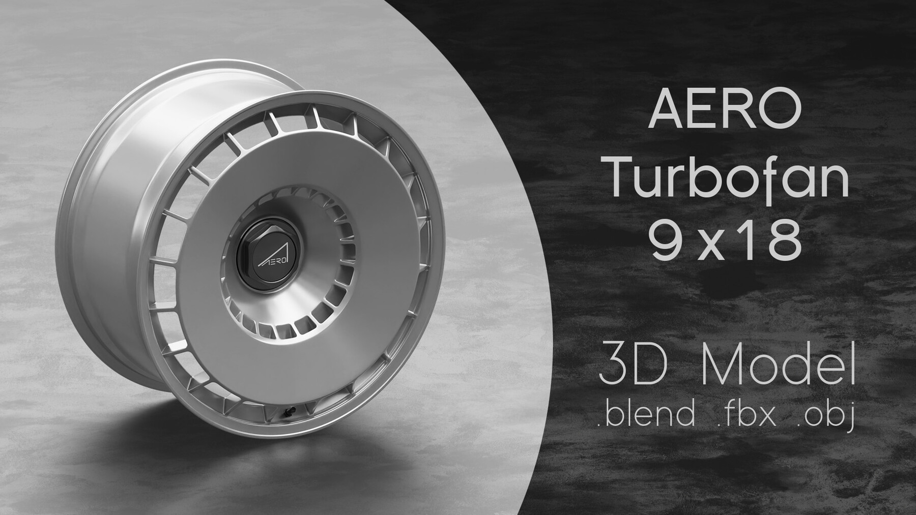 ArtStation - AERO Turbofan Rim/Wheel 3D Model | Resources