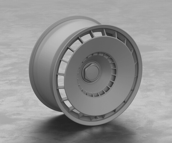 ArtStation - AERO Turbofan Rim/Wheel 3D Model | Resources