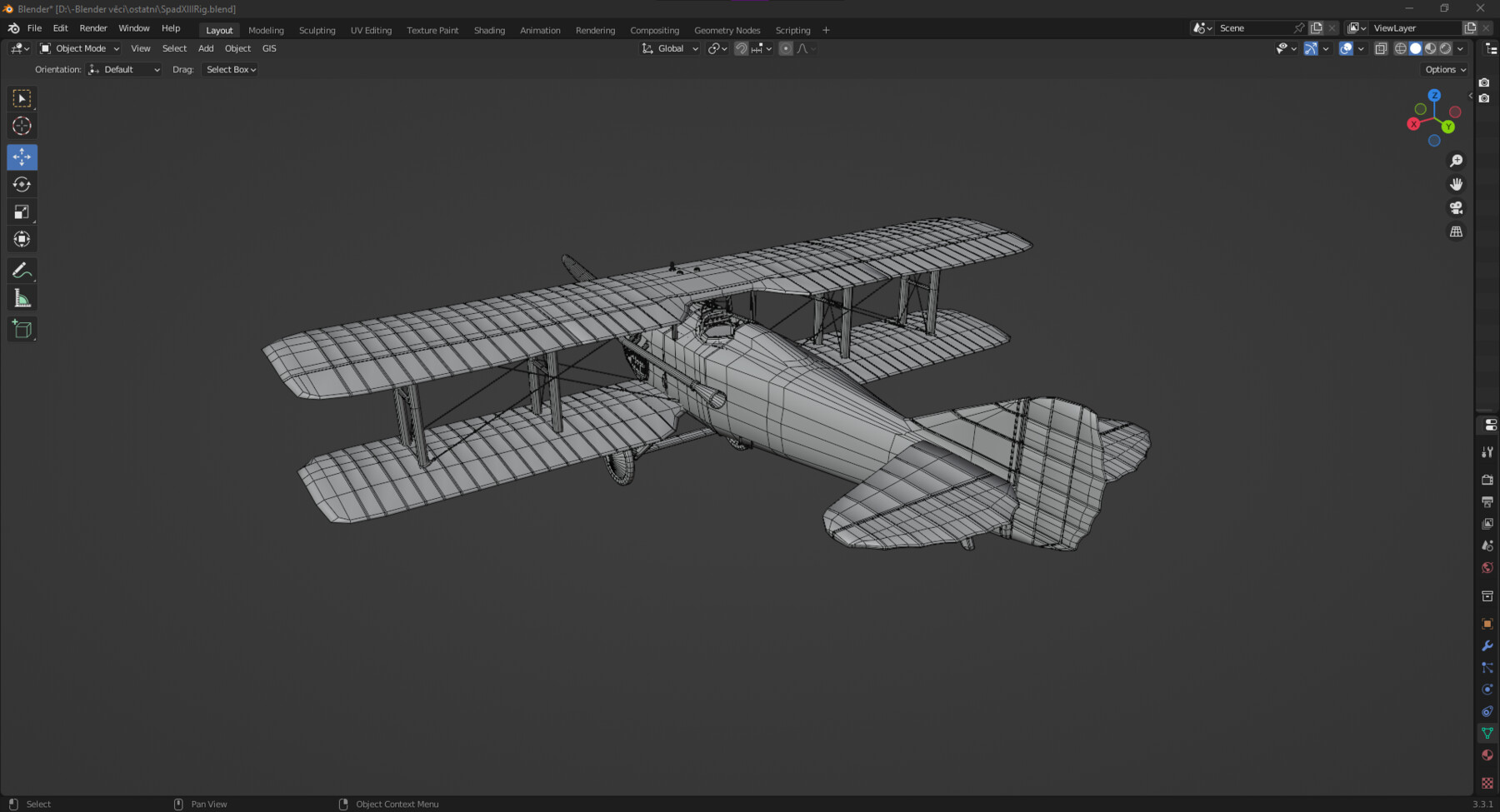 ArtStation - Spad XIII - 3d model | Resources