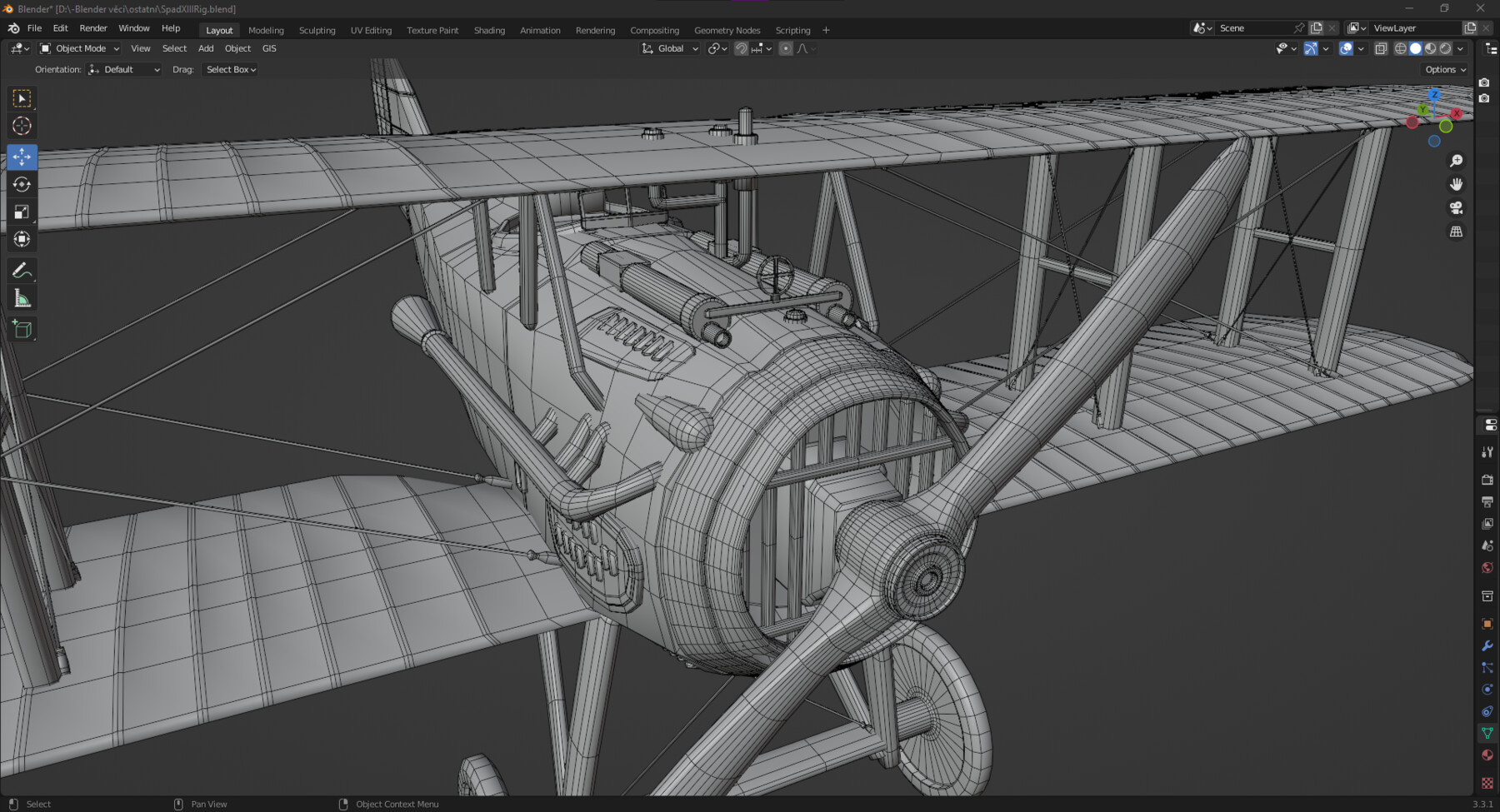 ArtStation - Spad XIII - 3d model | Resources