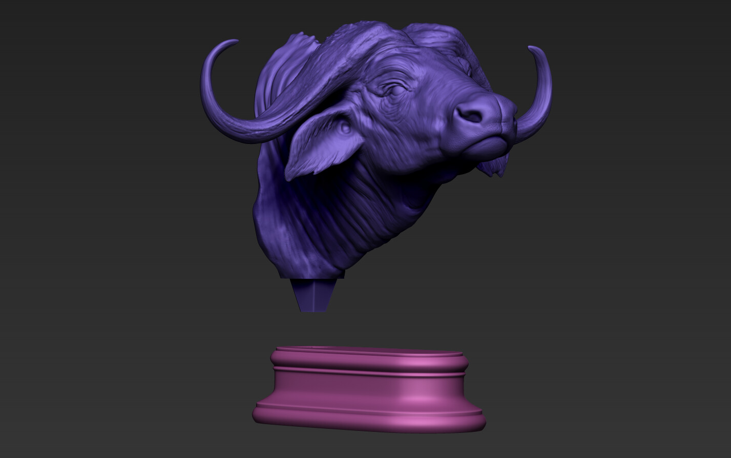 ArtStation - Buffalo African Head | Resources