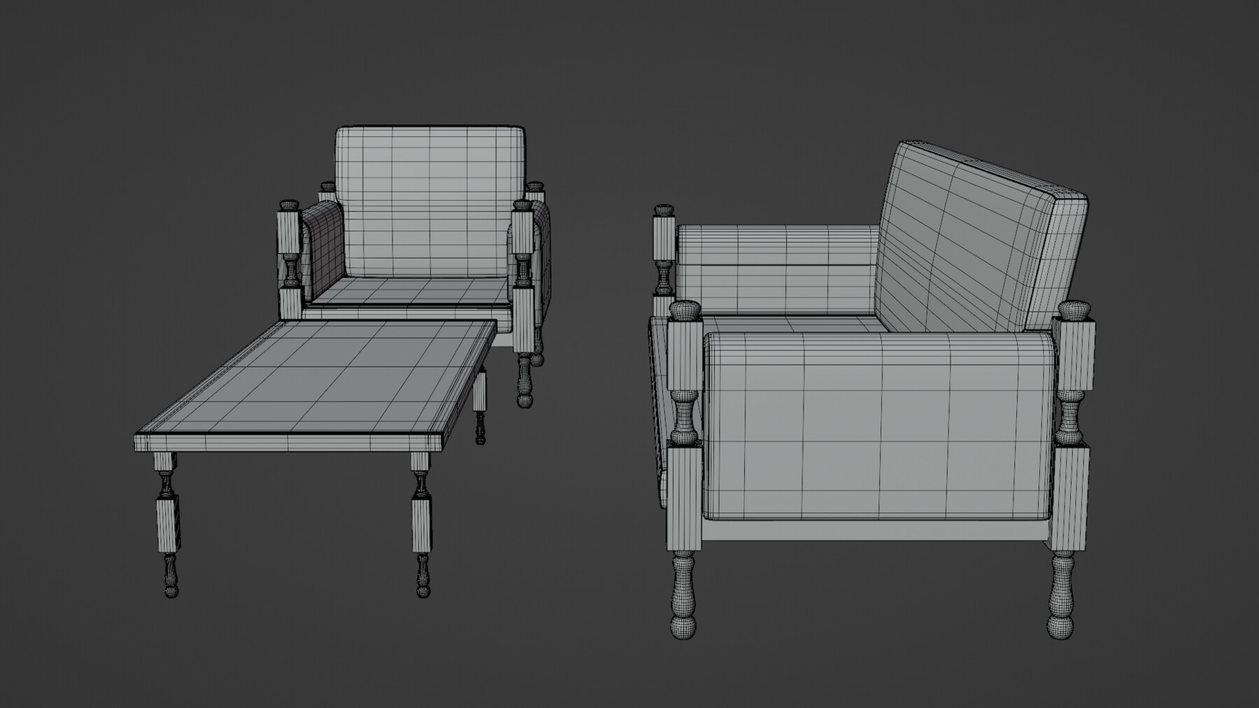 ArtStation - Chair, Sofa & Table | Game Assets