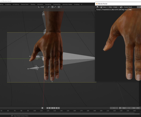 ArtStation - Black Realistic Hands left and right hand with 5 LODs Low ...
