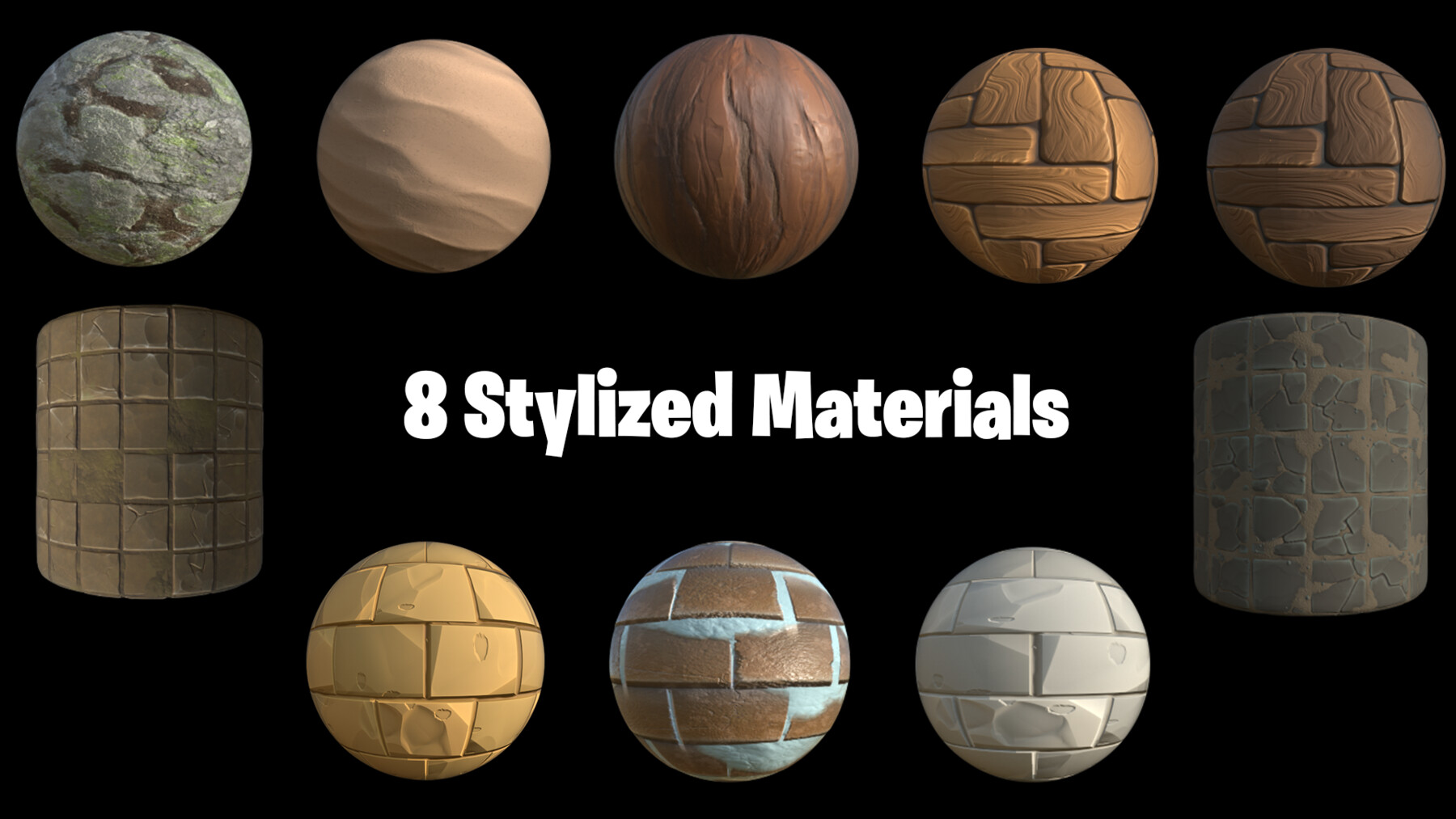 ArtStation - 8 Stylized Materials | Resources