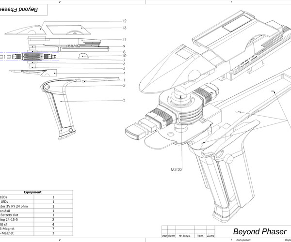 ArtStation - BEYOND PHASER - STAR TREK - PRINTABLE 3D MODEL - STL FILES | Resources