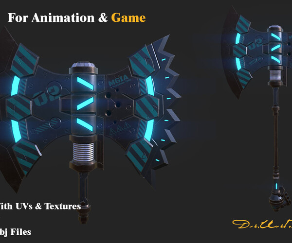 ArtStation - Axe For Animation & Game | Game Assets